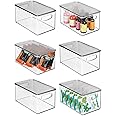 Amazon.com: mDesign Plastic Stackable Kitchen Pantry Cabinet ...