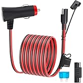 Amazon.com: SinLoon Cigarette Lighter SAE Battery Charger Cable,12V 15A Cigarette Lighter Plug ...