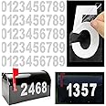 Amazon.com: 4 inch Reflective Mailbox Numbers Sticker (0-9, 5 Sets) for Outside, Strong Self ...