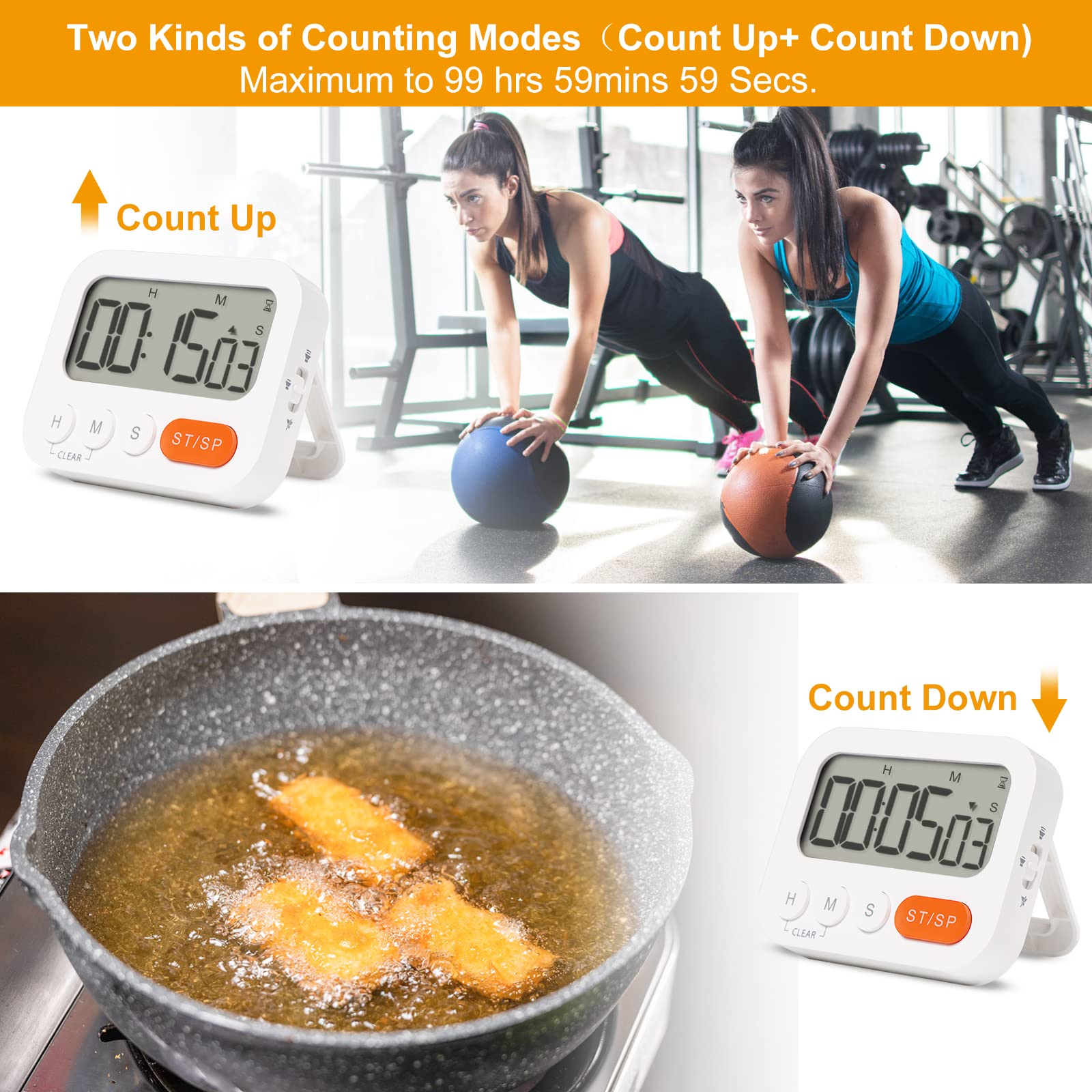 Mua AIMILAR Digital Kitchen Timer Clock - Big Screen Countdown Cooking ...