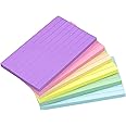 Amazon.com : Vanpad Lined Sticky Notes 3X5 in Pastel Ruled Post ...
