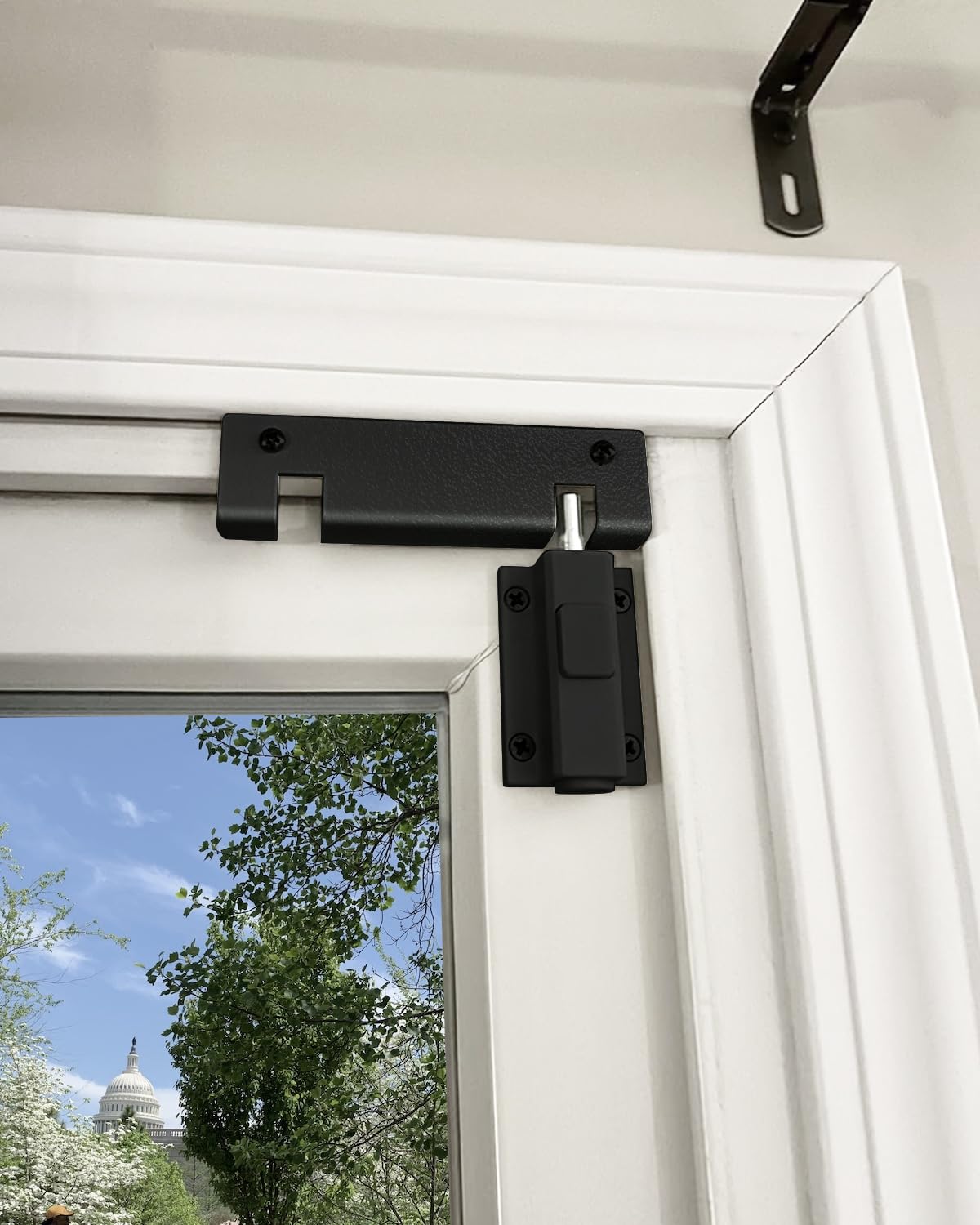 Glass Sliding Door Lock, Black Sliding Door Foot Lock, Sliding Patio ...