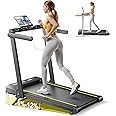 TOPUTURE Walking Pad Treadmill with 12% Incline, 4 in 1 Folding ...
