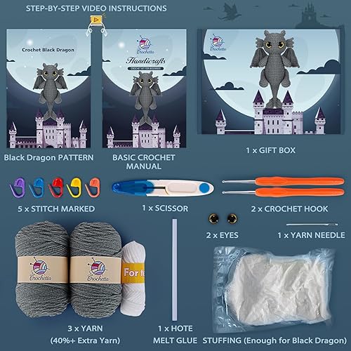 Wobbles Crochet Kit Ekaus Crochet Kit For Beginners, Crochet Kit With ...