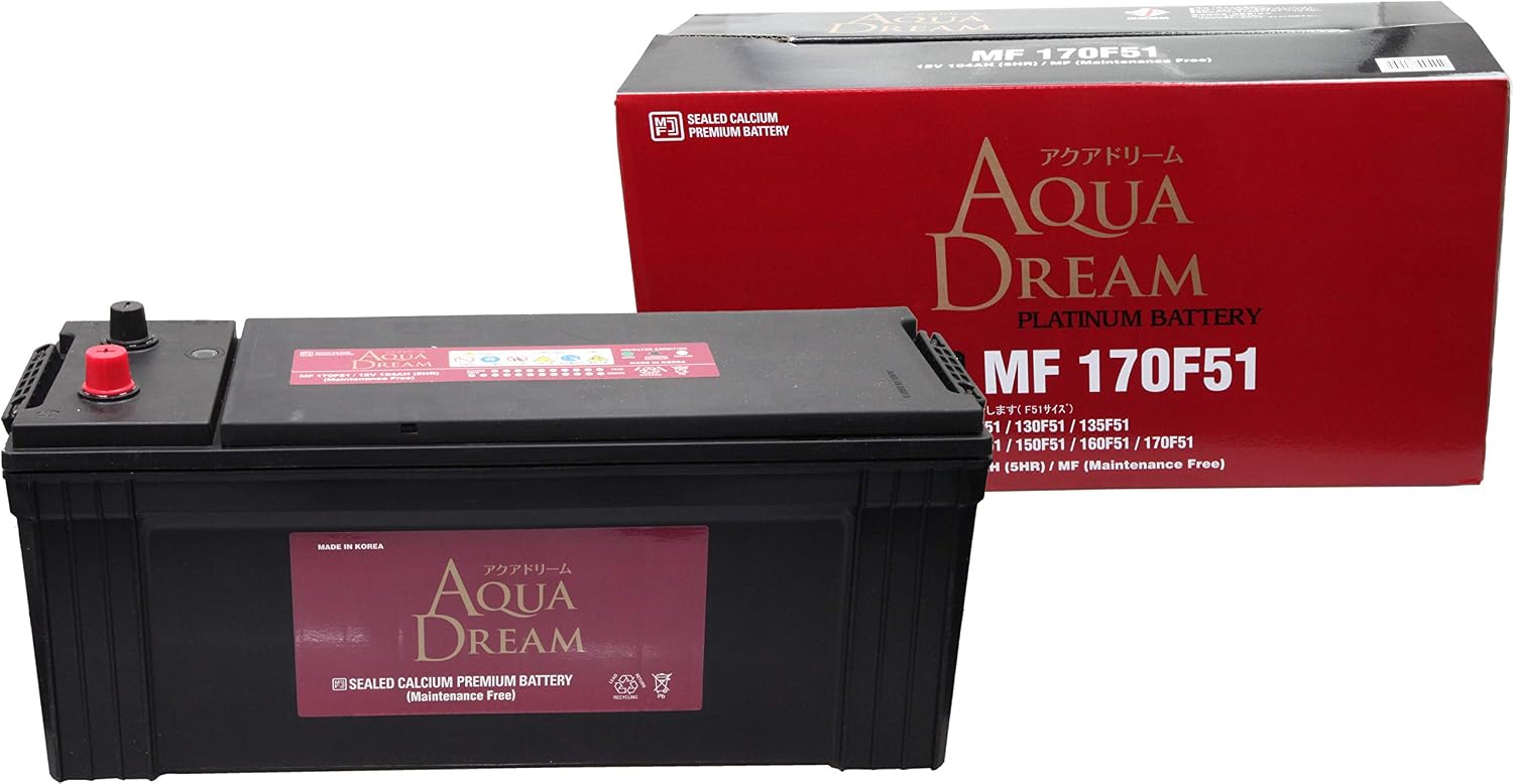 Amazon | AUQA DREAM(アクアドリーム) 大型車用 CAR BATTERY AD-MF 170F51 | 車＆バイク | 車＆バイク
