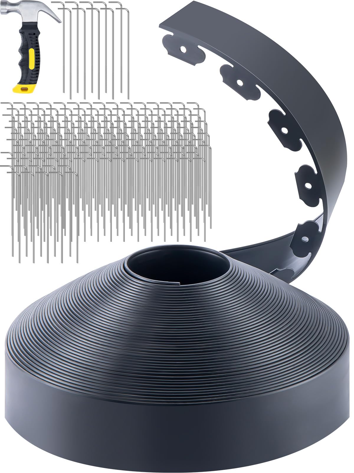 GROWNEER 4 in Tall, 200FT Landscape Edging, Rubberific Garden Edging ...