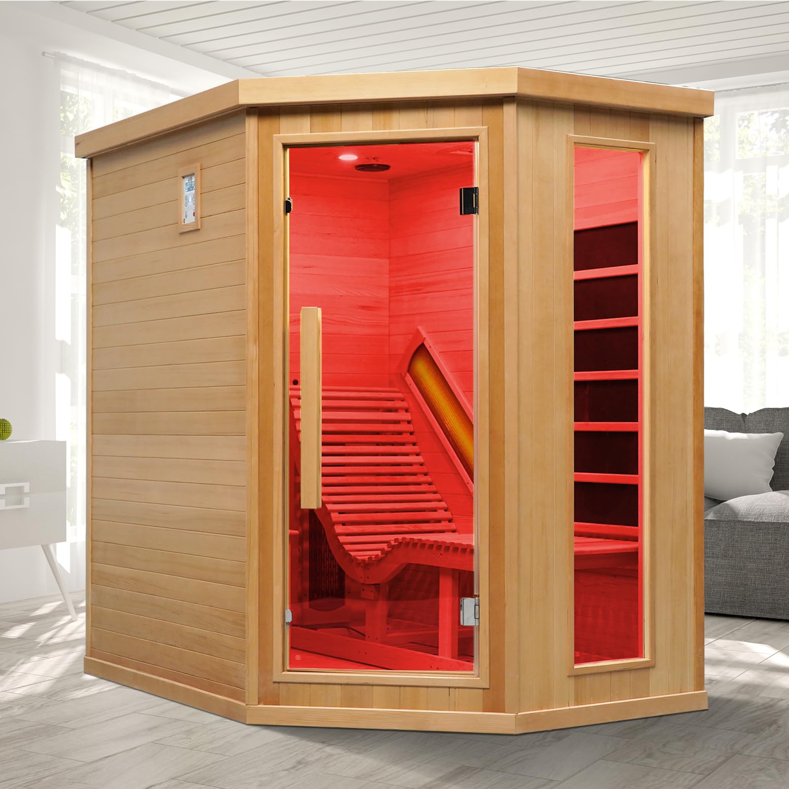 iDOTODO Portable Full Size Infrared Saunas for Home, One Person Full ...