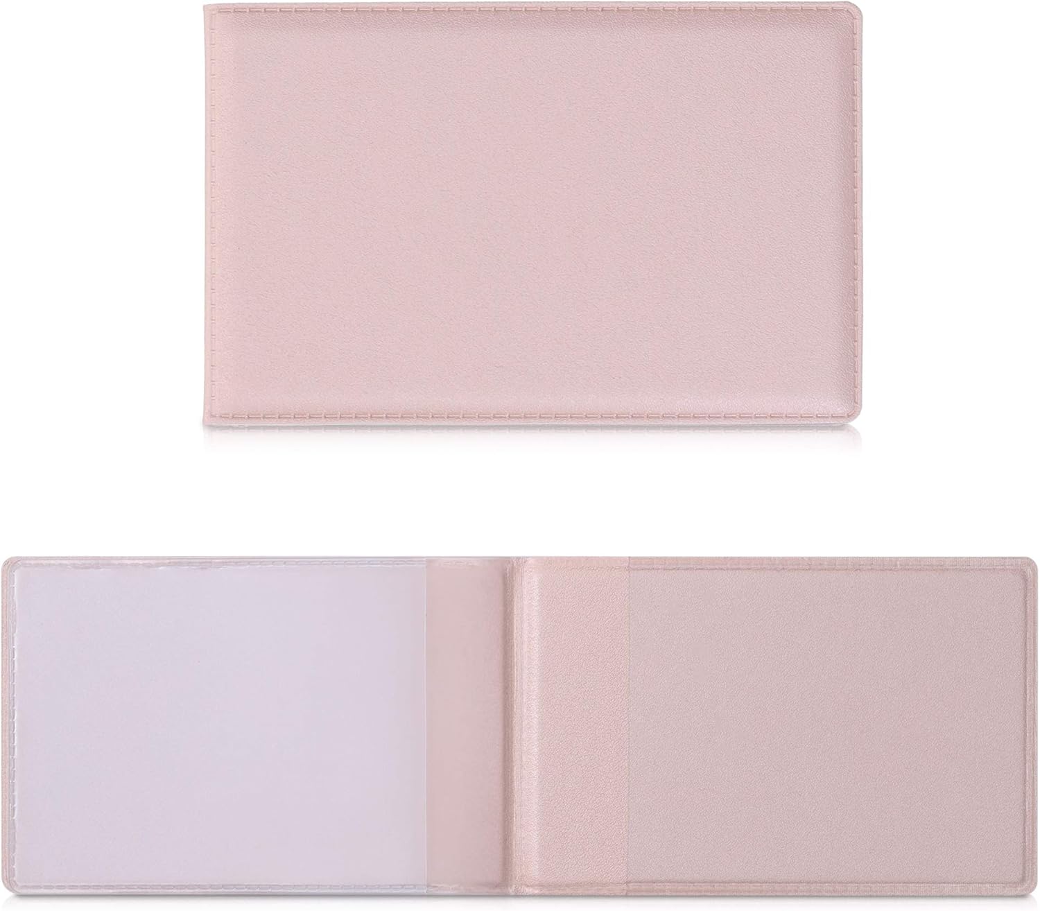 kwmobile Synthetic Leather ID Card Holder – Folding Wallet for Credit ...