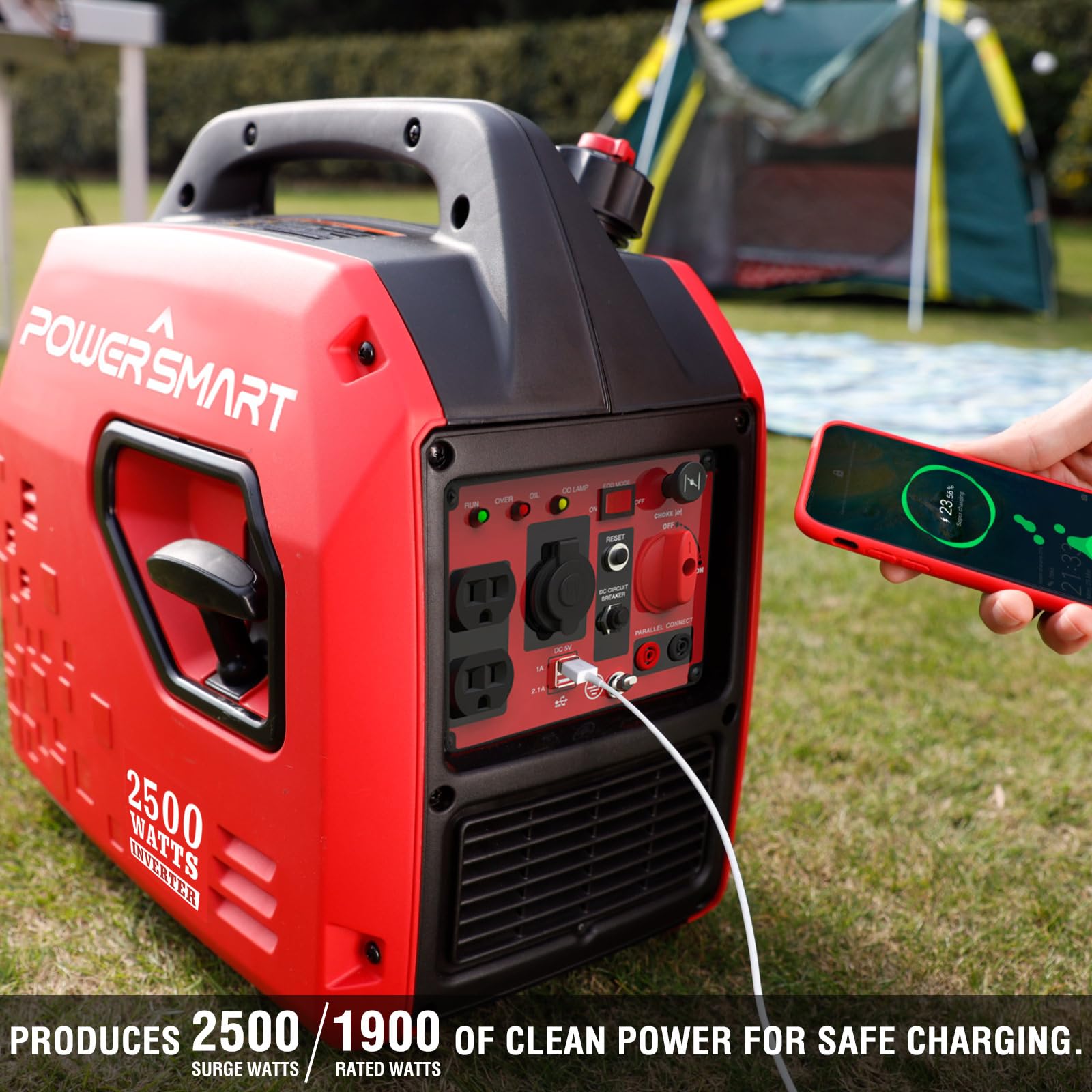 Mua PowerSmart 2500-Watt Super Quiet Portable Inverter Generator, Gas ...