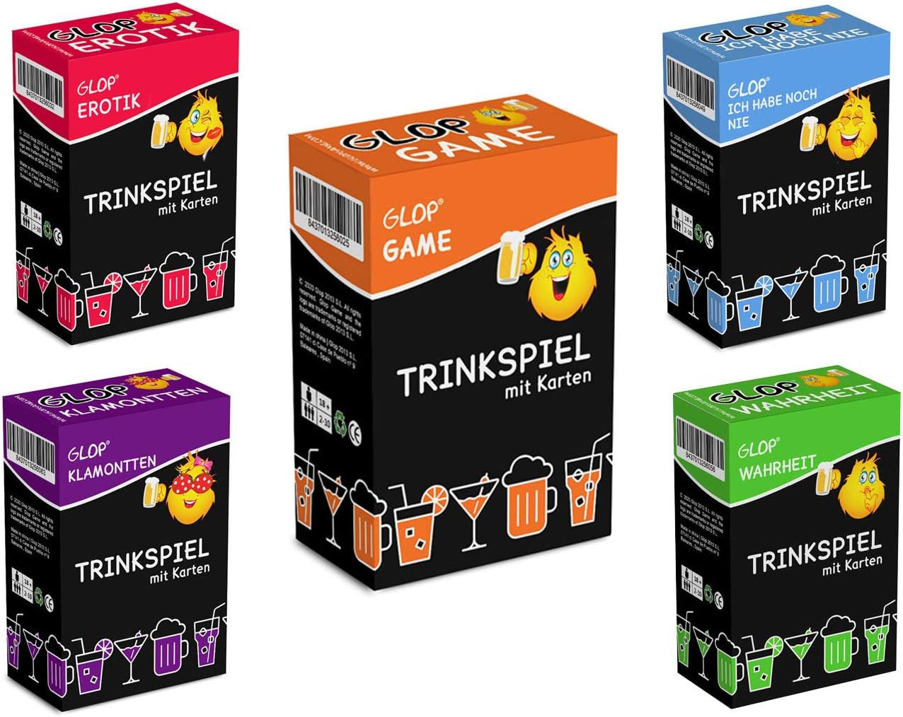 Glop 500 Spielkarten + App - Trinkspiel - Partyspiel - Kartenspiel ...