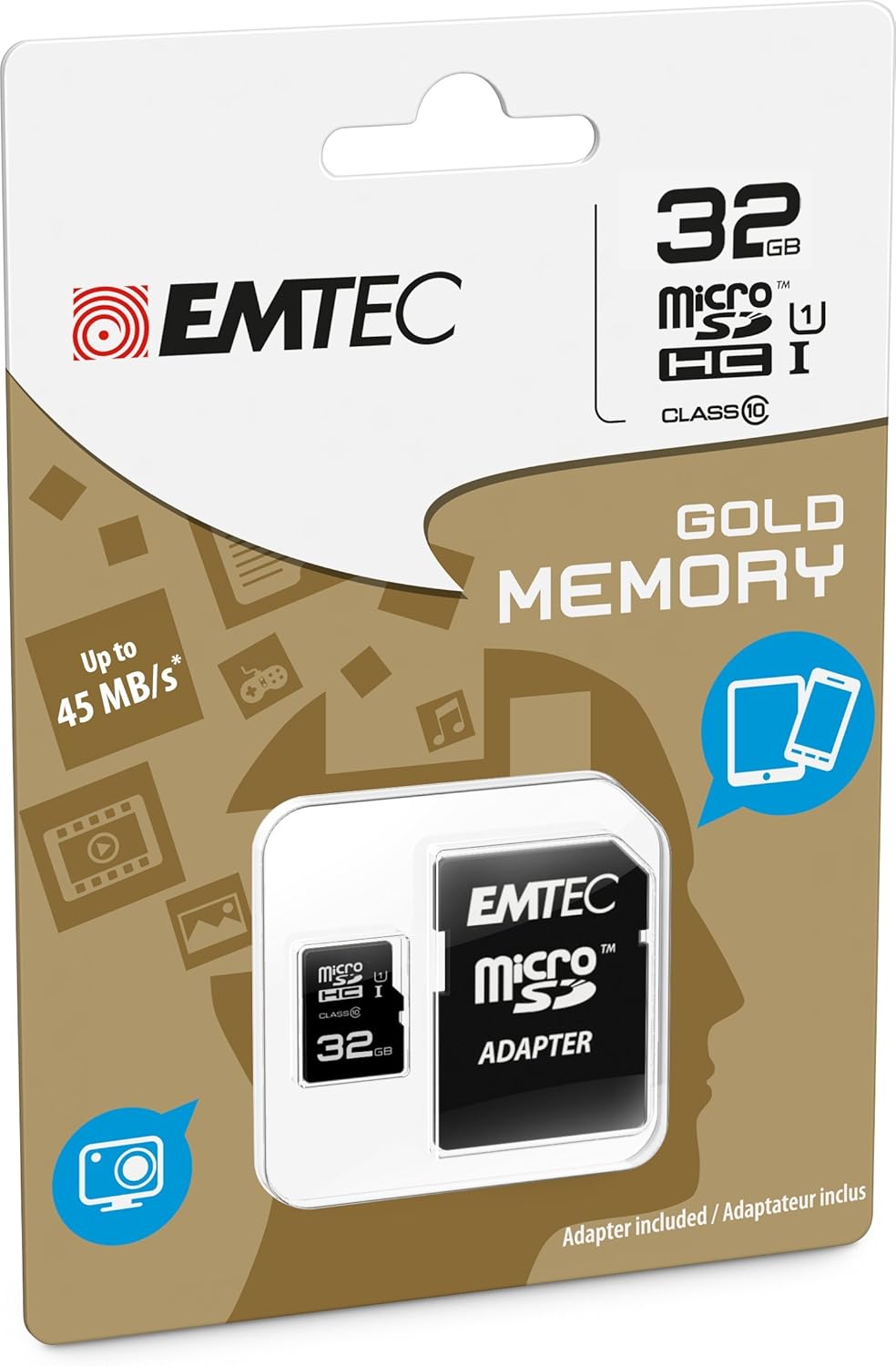 Amazon.com: EMTEC 32 GB Class 10 Mini Jumbo Extra MicroSDHC Memory Card ...