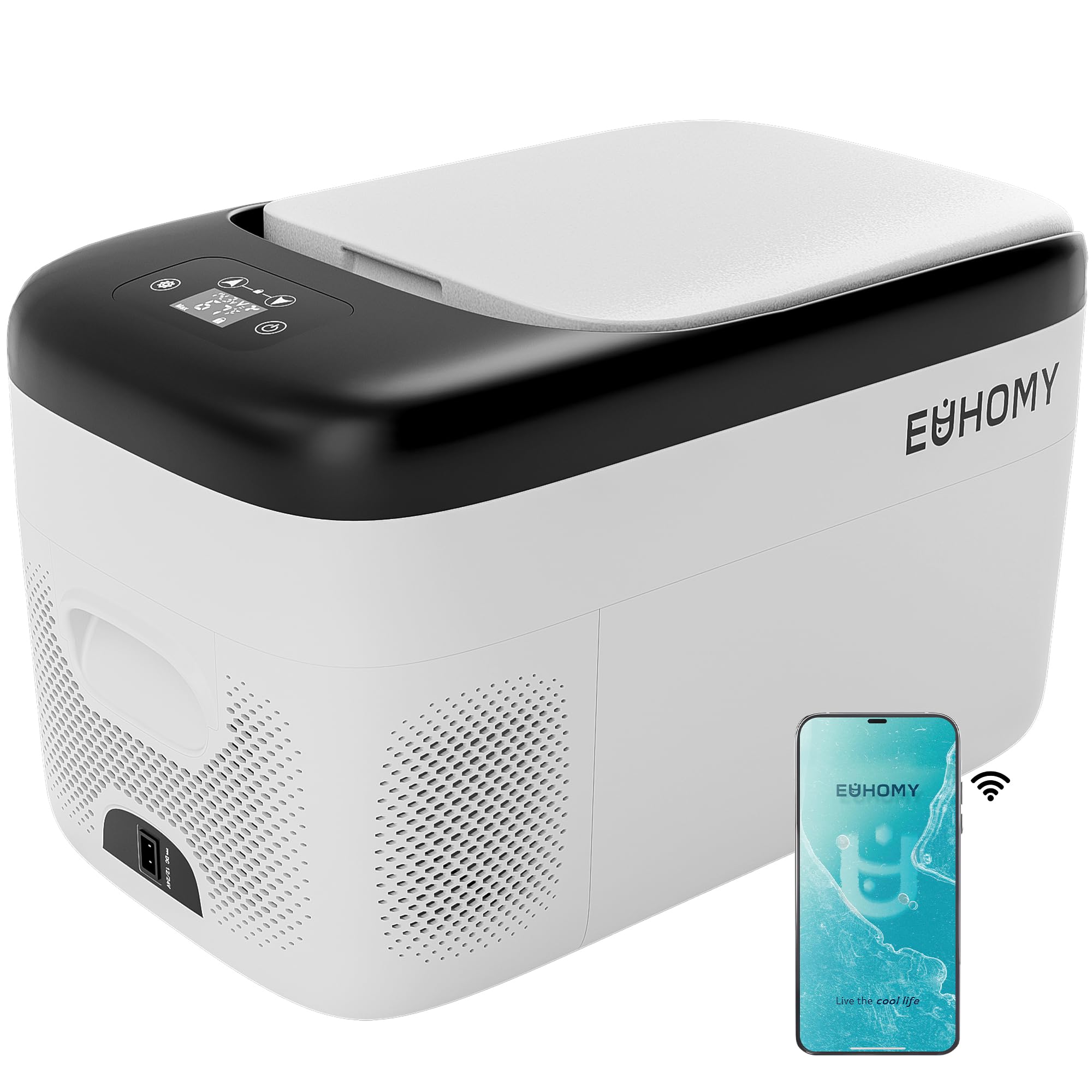 EUHOMY 12 Volt Refrigerator, 23QT(21L) Car Refrigerator APP Control ...