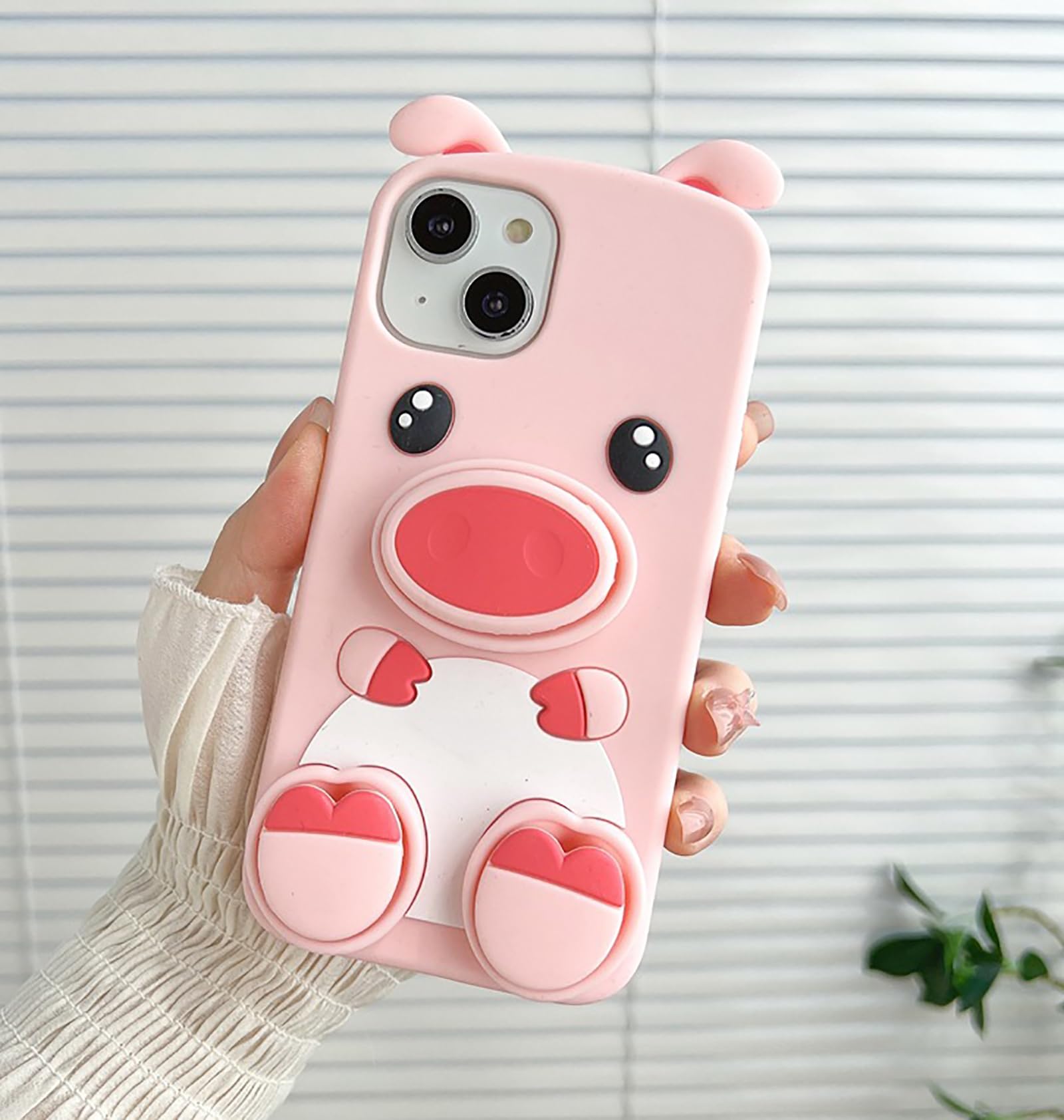 GDDJONG Pink Pig Phone Case Compatible with iPhone 14, Cute Case for ...