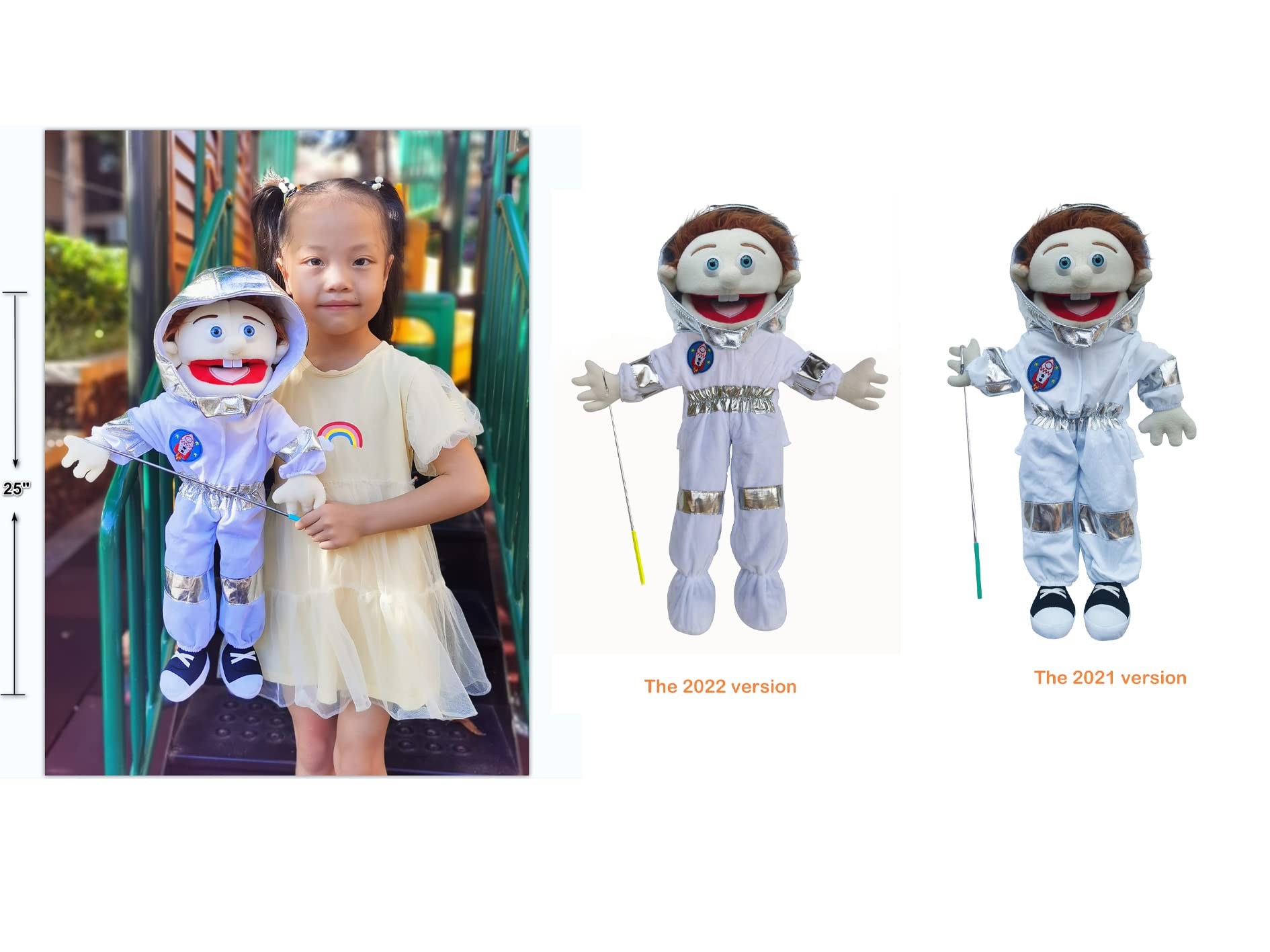 Mua 25", Rodayna Astronaut Cosmonaut Spaceman Puppet, Full Body ...