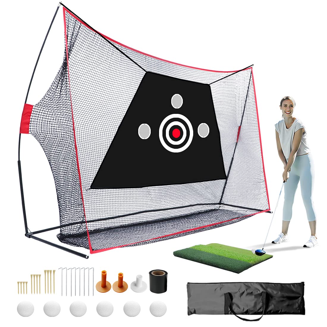 Mua Golf Htting Net 10 x 7ft Golf Portable Practice Net with Enlarged ...