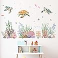 Amazon.com: Amimagen Ocean Sea Turtle Wall Decals - Under The Sea ...
