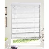 Amazon.com: Calyx Interiors Snow White Cordless 2-inch Faux Wood Blind ...