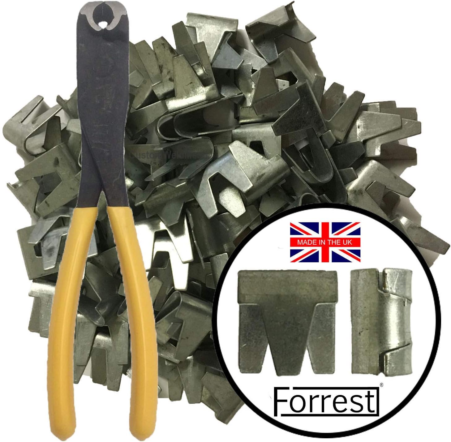 Wire mesh cage making cliptool + 180 clips fencing cage making gabions ...