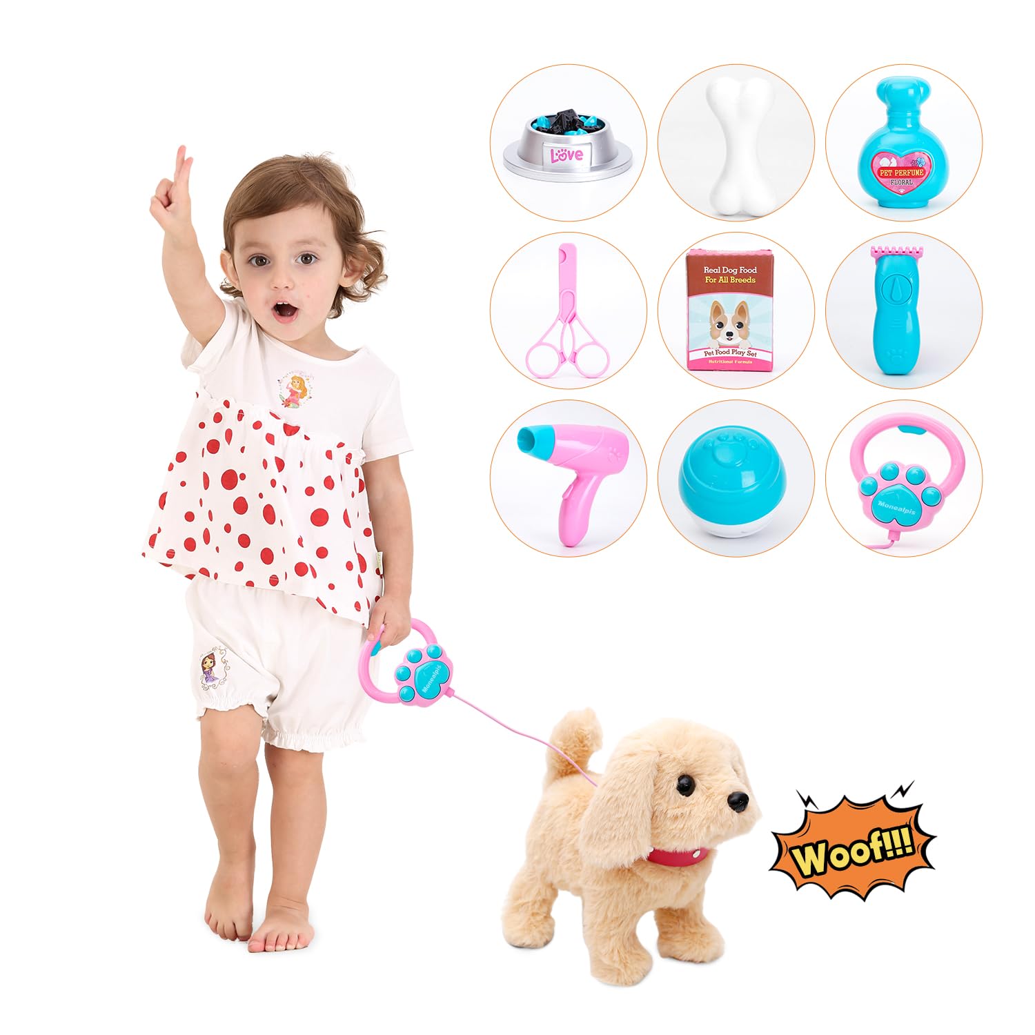 Mua Interactive Walking Dog Toy - Toddler Walking Plush Dog Toys for ...