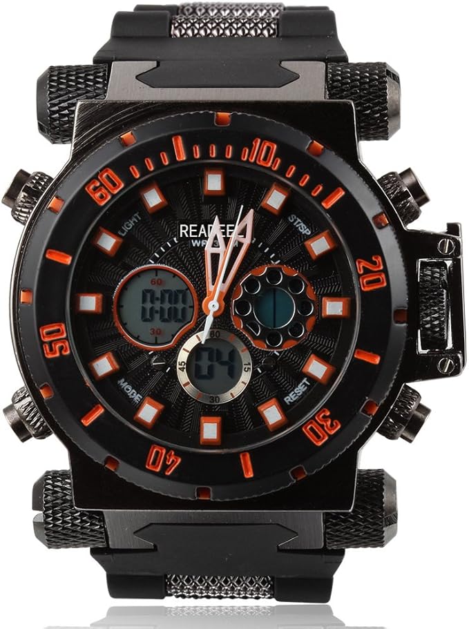 Readeel® Sport Men's Black Analog-digital Watch: Amazon.co.uk: Watches