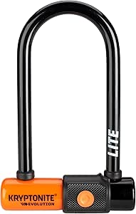Amazon.com: Kryptonite Evolution LITE Mini-6 11mm U-Lock Bicycle Lock , Black