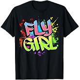Amazon.com: Fly Girl 80s Hip Hop Shirt For Woman 90s Old School B-Girl ...