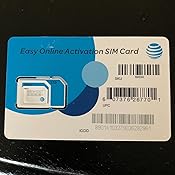 Amazon.com: AT&T SIM Card, Compatible with Prepaid (GoPhone) and ...