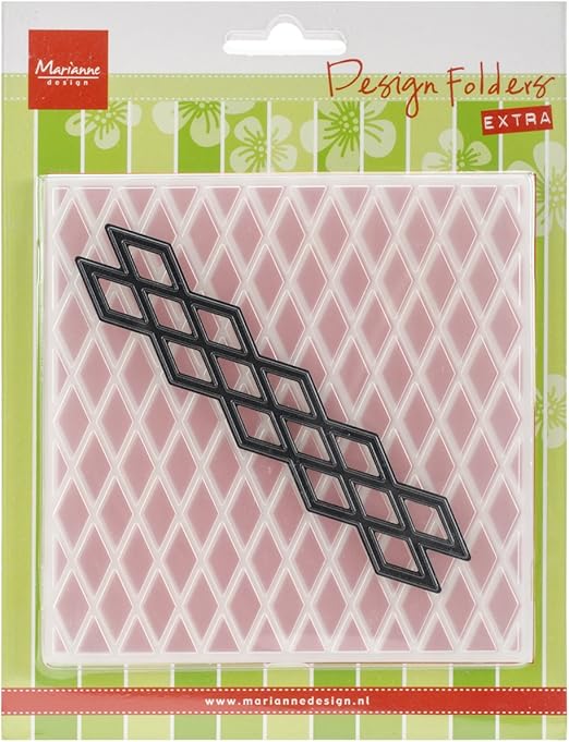 Amazon.com: Marianne Design Embossing Folders - Diamonds Embossing ...