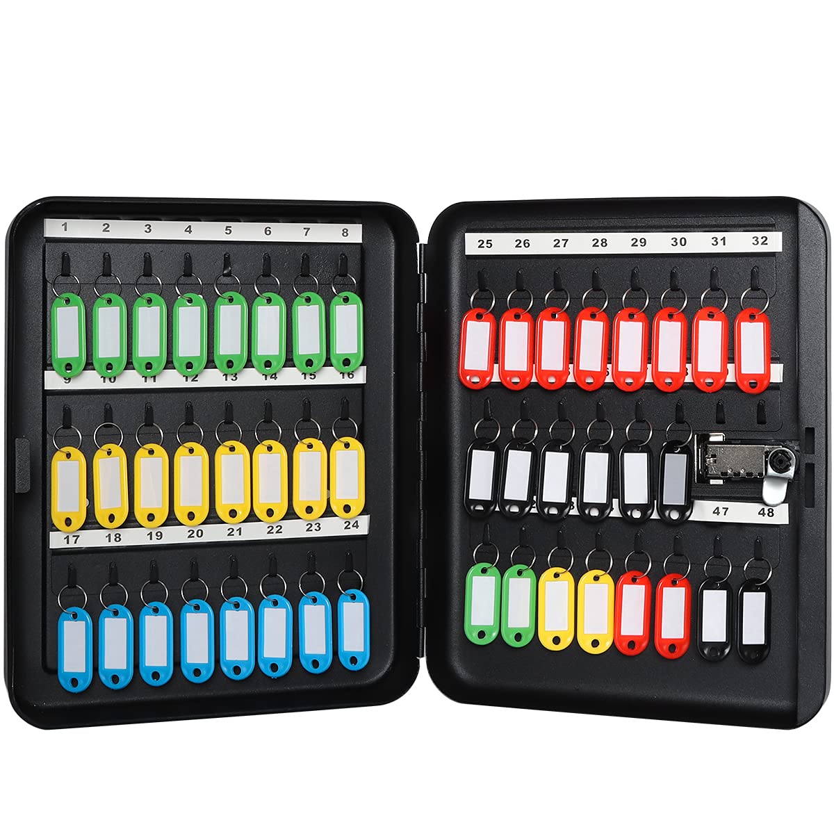 Decaller Large Key Box with Combination Lock, Key Cabinet Wall Mount ...