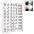 Amazon.com: YUIONNAY Craft Paint Storage-Paint Rack Organizer with 63 ...