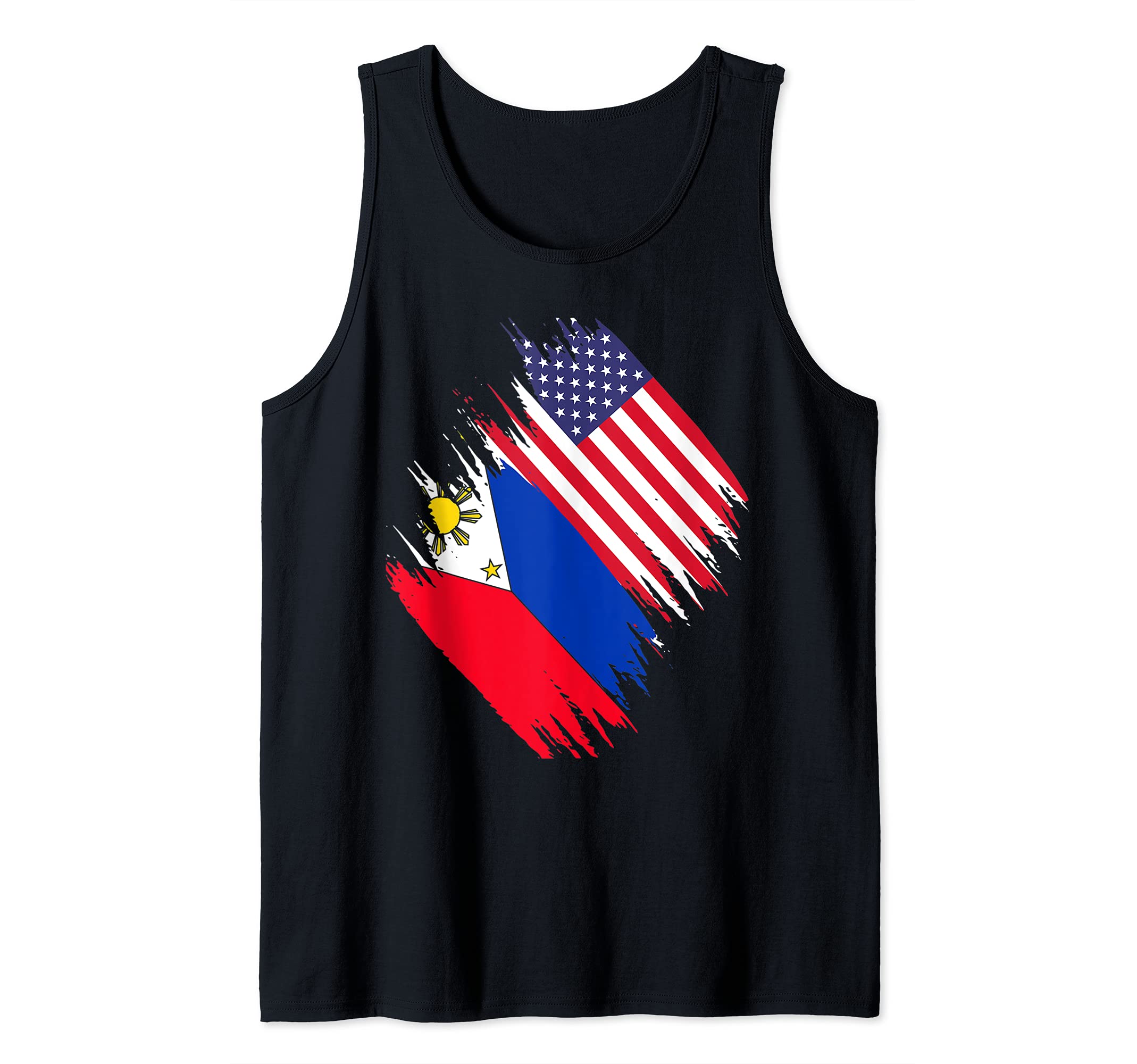 Philippines USA Flag American Filipino Pride Philippines Tank Top L for ...