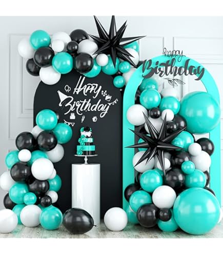 Teal And Black Graduation Decorations 20 Pack Graduation Party