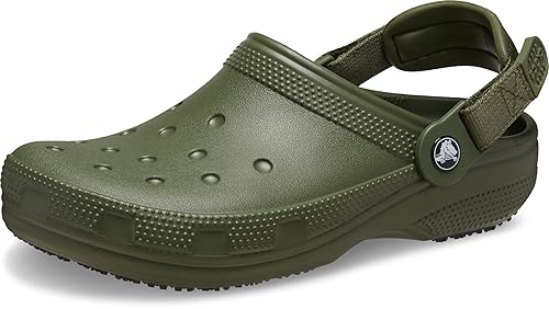 Crocs Unisex-Adult Classic Work Clogs, Adjustable Slip Resistant Work ...