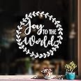 Amazon.com: Vinyl Wall Art Decal - Joy to The World - 17" x 17" - Fun ...