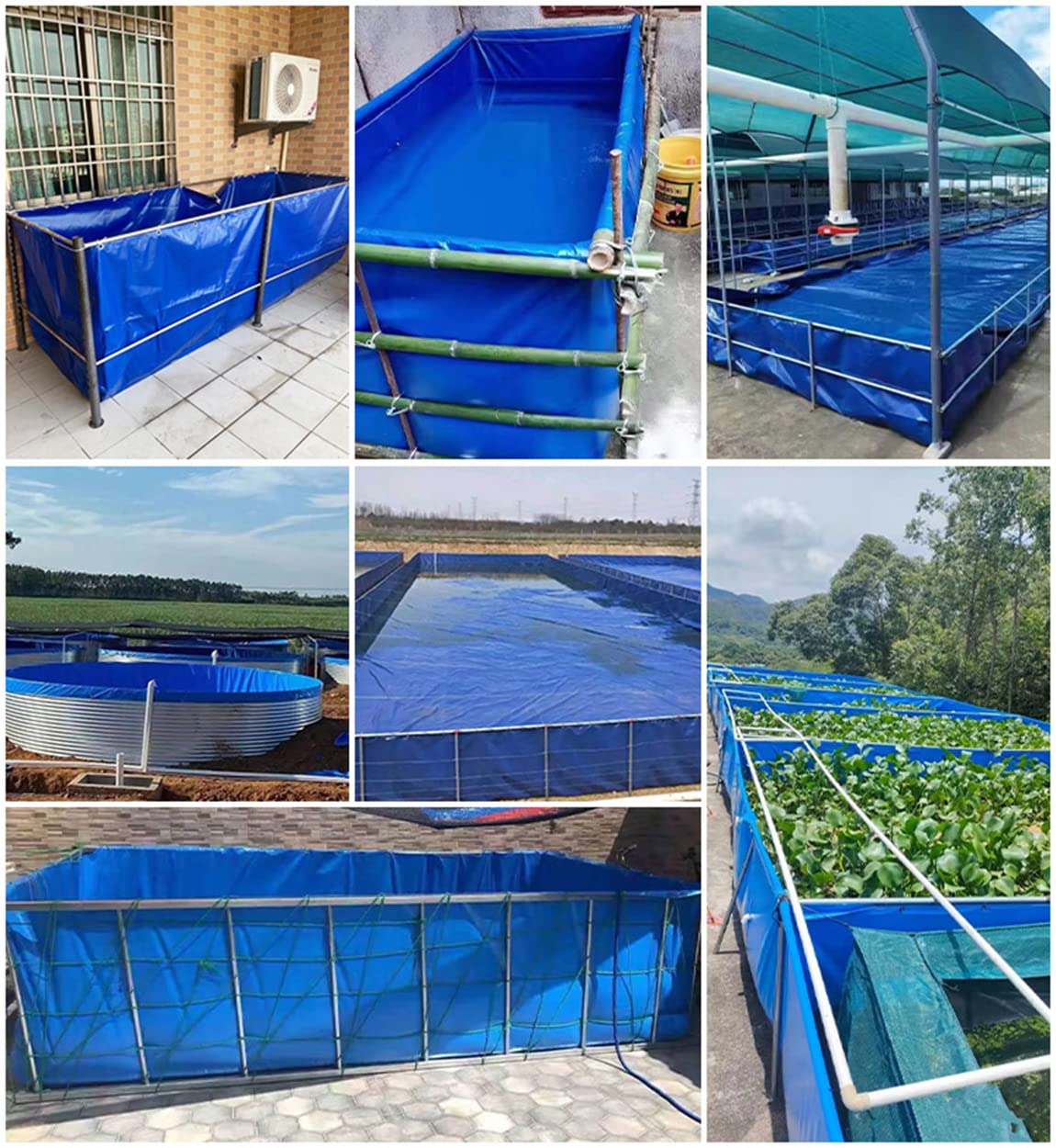 Mua WANLIAN Fish Pond,Aquarium Pool Pond,Canvas Fish Tank with Grommets ...