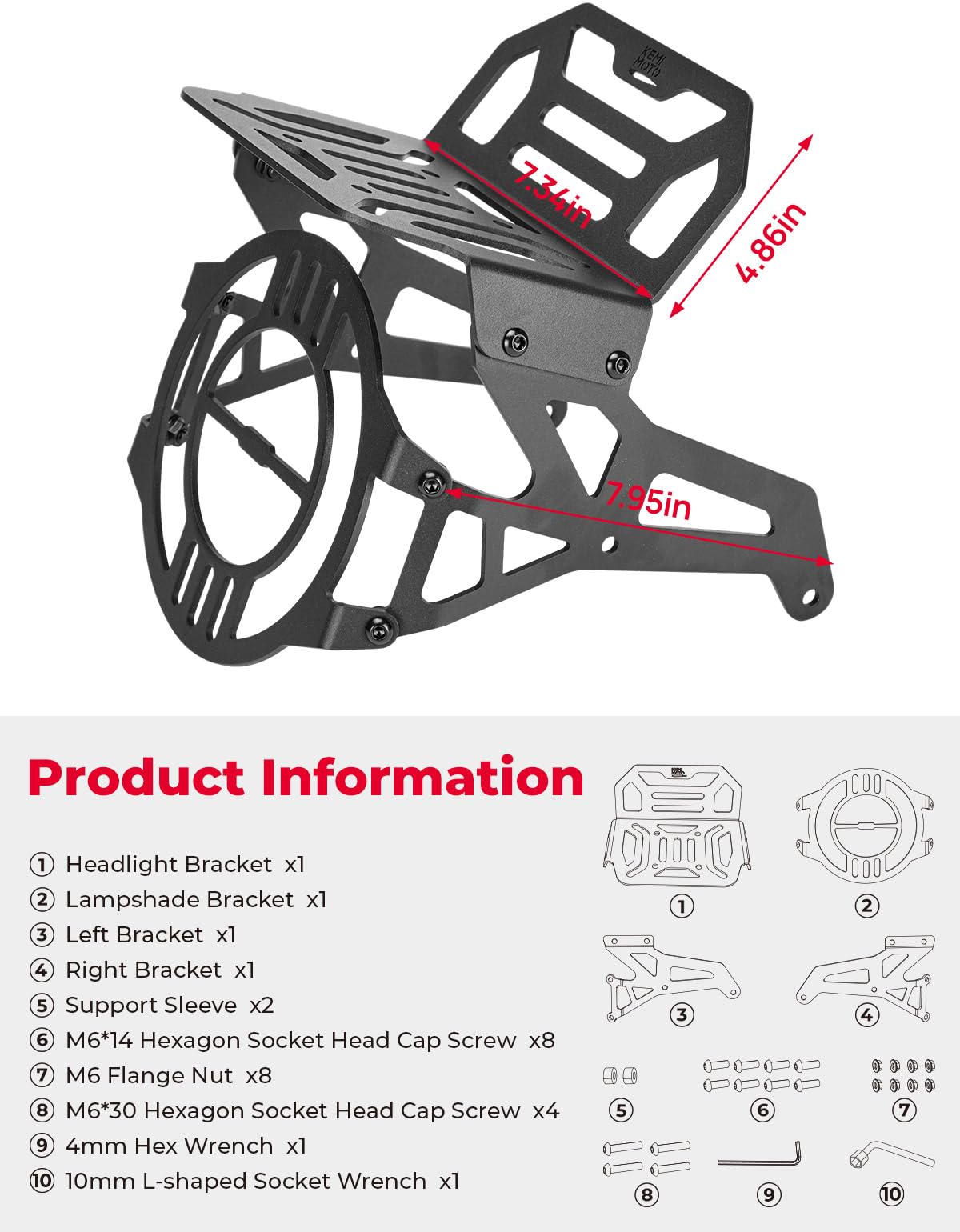 Mua KEMIMOTO Headlight Guard Front Rack Compatible with CT125 Trail 125 ...