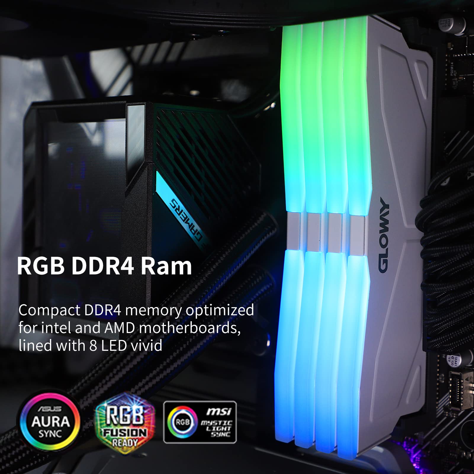 Mua DDR4 Ram,RGB Ram 16GB (2x8GB) Computer Memory Abyss-PC-DDR4-3200MHz ...