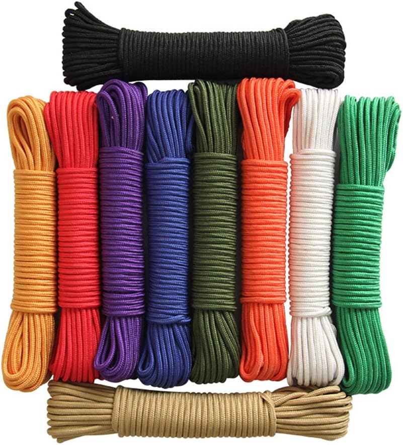 Green OUNONA 30M Solid Braided Nylon Rope Rot and Weather Resistant ...