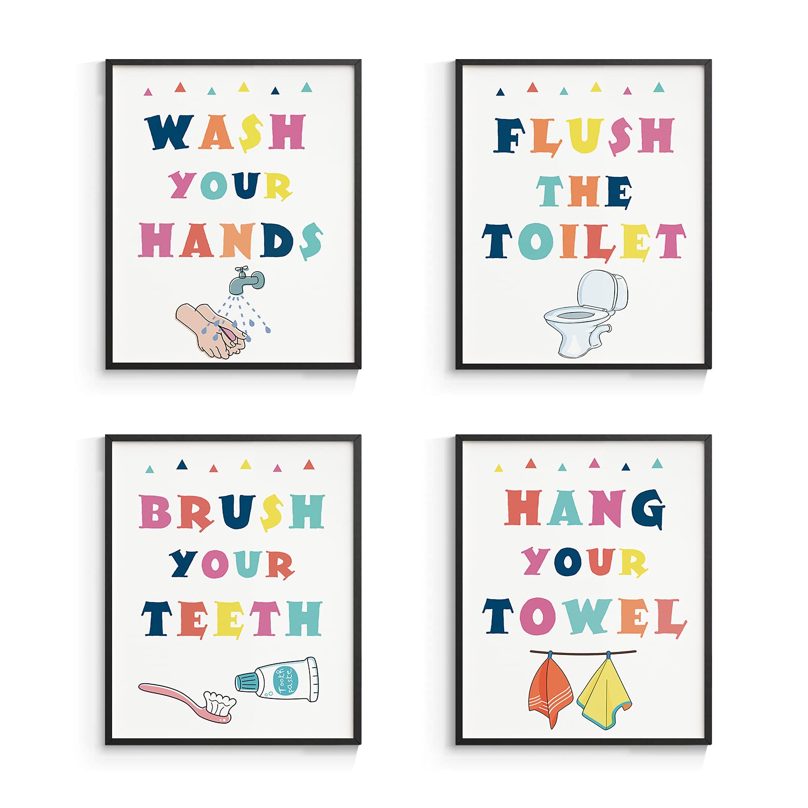 InSimSea Wall Art Prints Poster Funny Bathroom Signs Prints, Bathroom ...