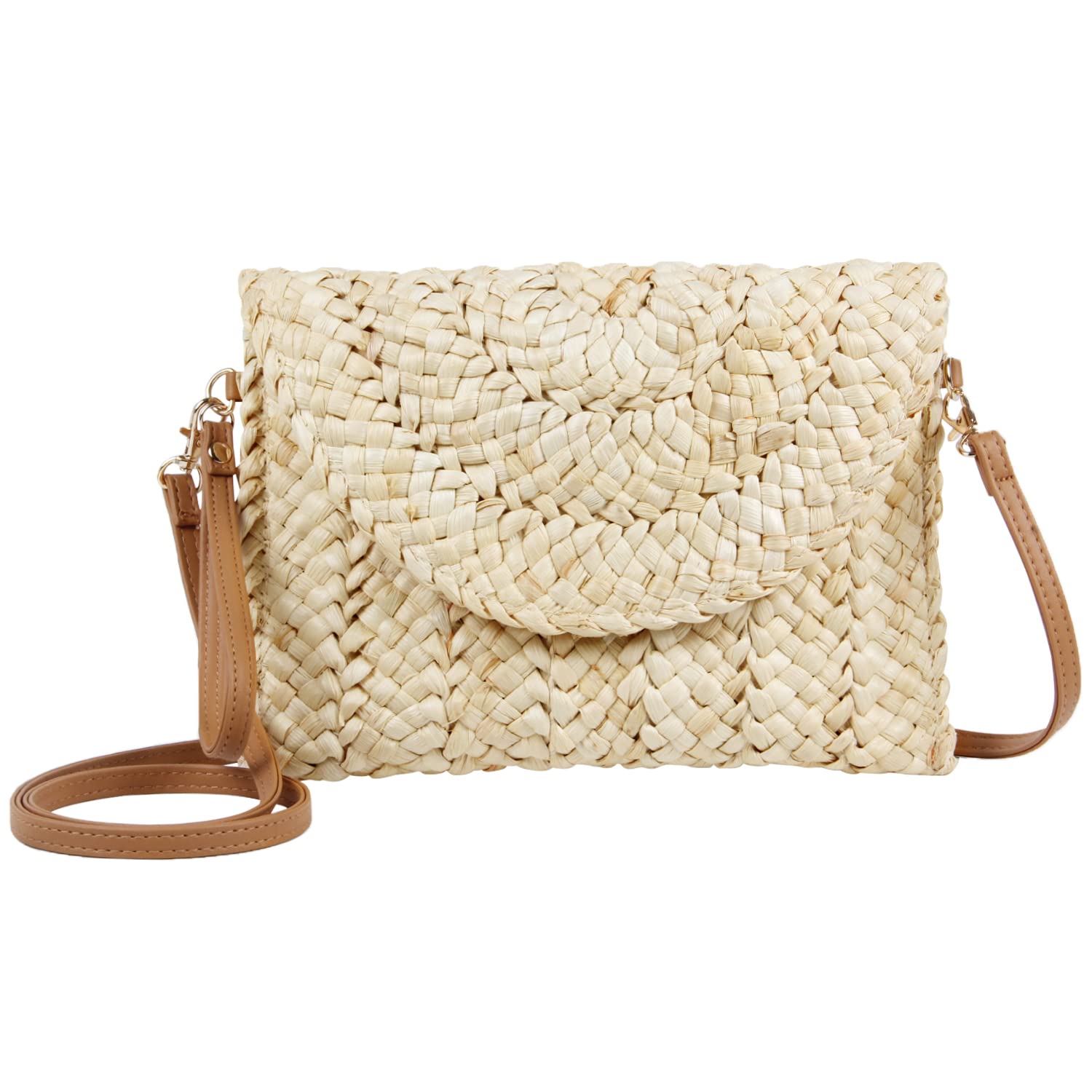 Oweisong Straw Purses for Women Summer Beach Straw s Clutch Purses ...