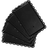 Amazon.com | 6 Pack Black Plastic Serving Trays - 9 x 13 Party Serving ...