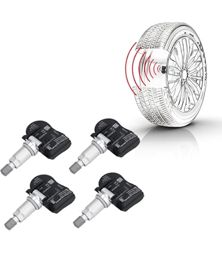 433MHz TPMS 4-Pack TPMS Sensors For BMW & Mini - 433MHz Tire Pressure ...