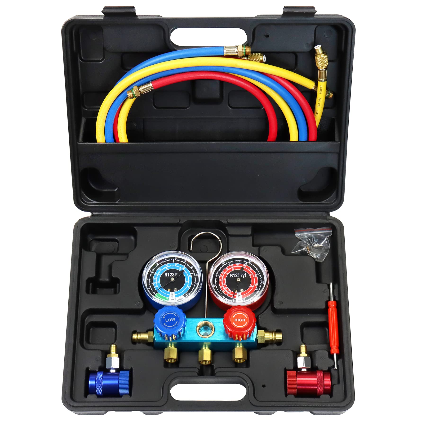 Mua ADAFIRST AC R1234yf Manifold Gauge Set, 3 Way Car Air Conditioning ...