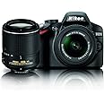 Amazon.com : Nikon D3200 24.2 MP CMOS Digital SLR Camera with 18-55mm and 55-200mm VR DX Zoom ...