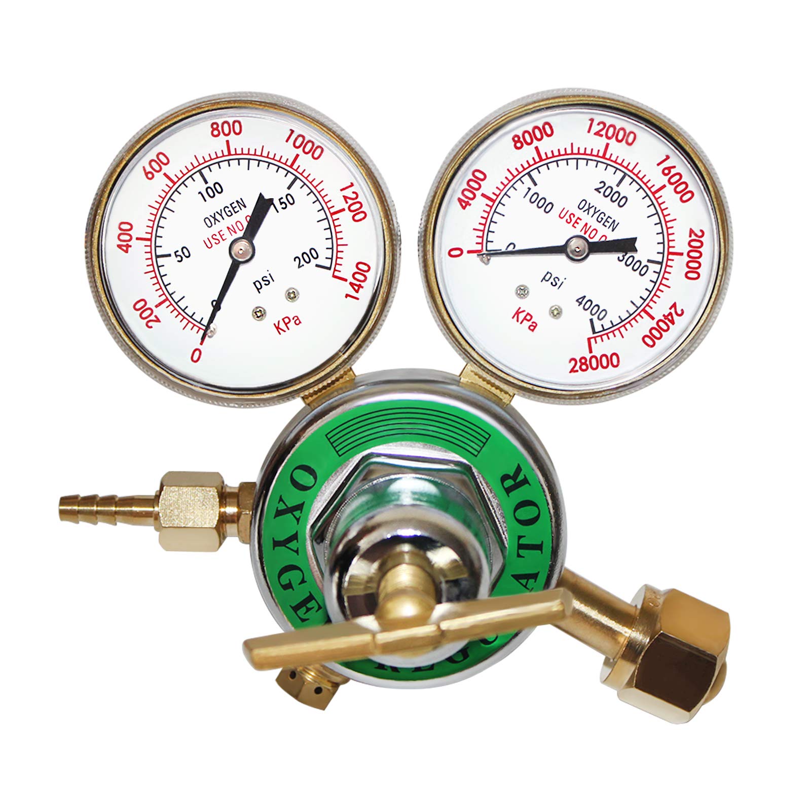 KLLsmDesign Heavy Duty Oxygen Regulator, Large Tank Gauge Cutting Torch ...