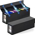 Amazon.com: Trading Card Storage Box, Magnetic, Toploaders, Black, Bulk ...