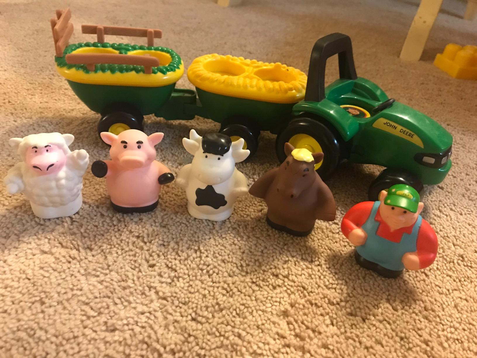 $6/mo - Finance TOMY John Deere Animal Sounds Hayride Musical Tractor ...