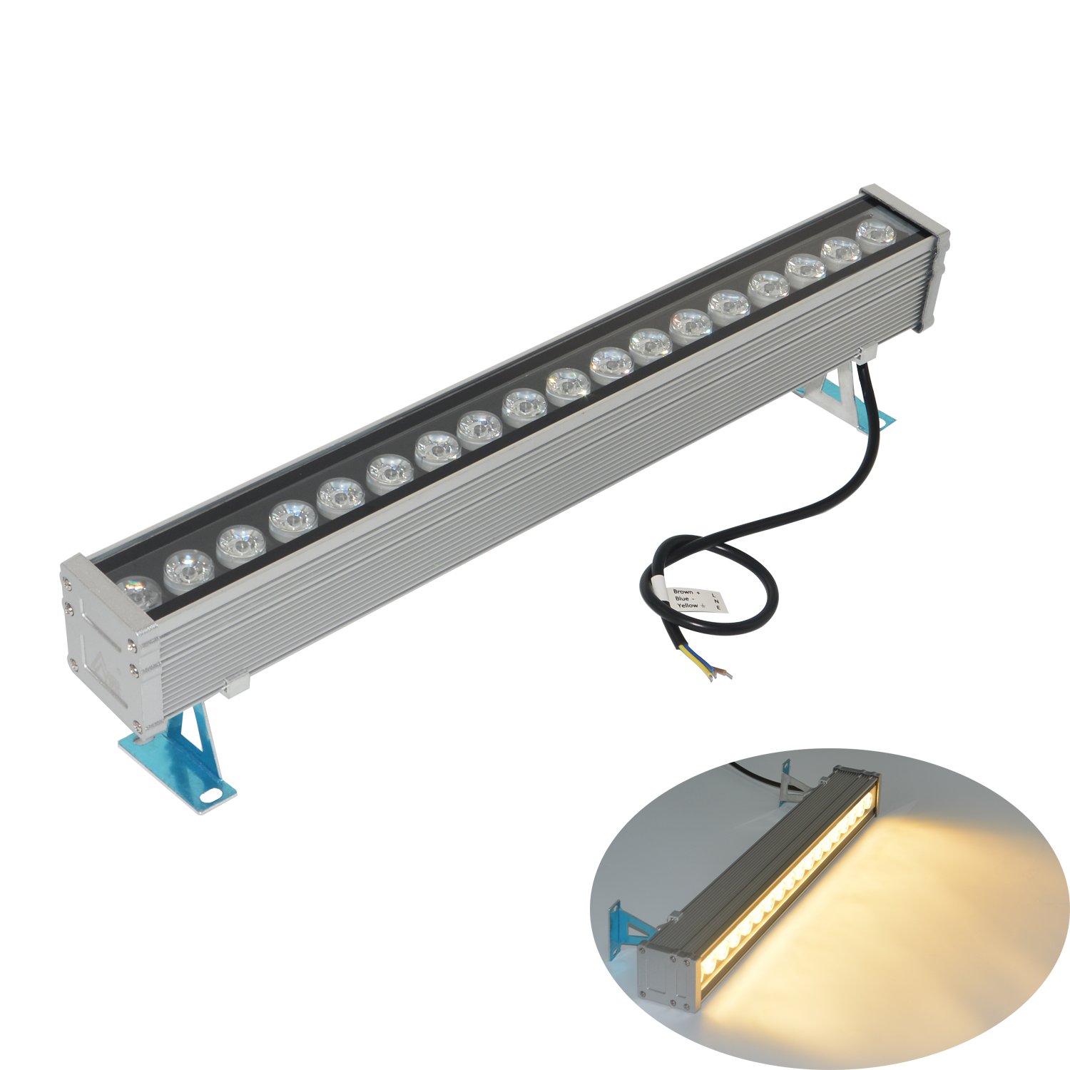 RSN LED 18W Wall Washer Light, 19.7in Linear Strip Light, Super Bright ...