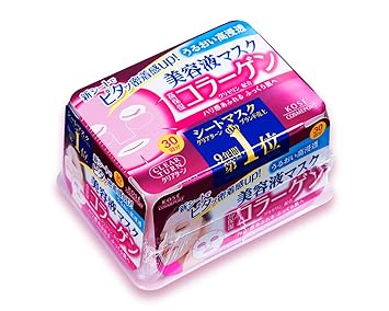 Kose Clear Turn Essence Facial Mask with Collagen - 30 masks (japan ...