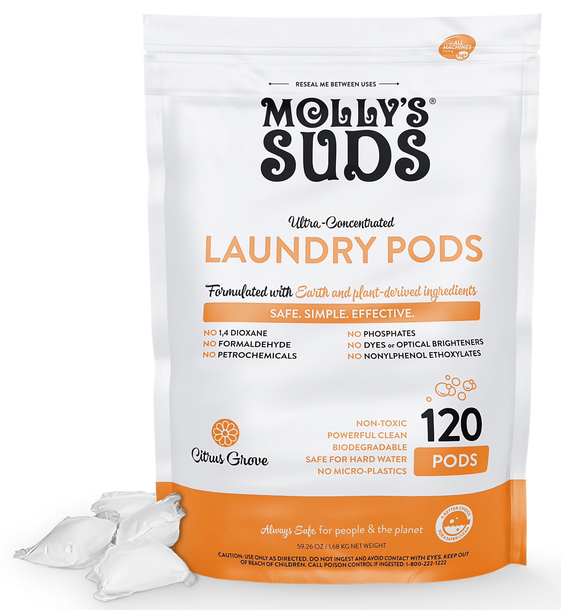 Mua Molly's Suds Laundry Detergent Pods | Natural Detergent for ...